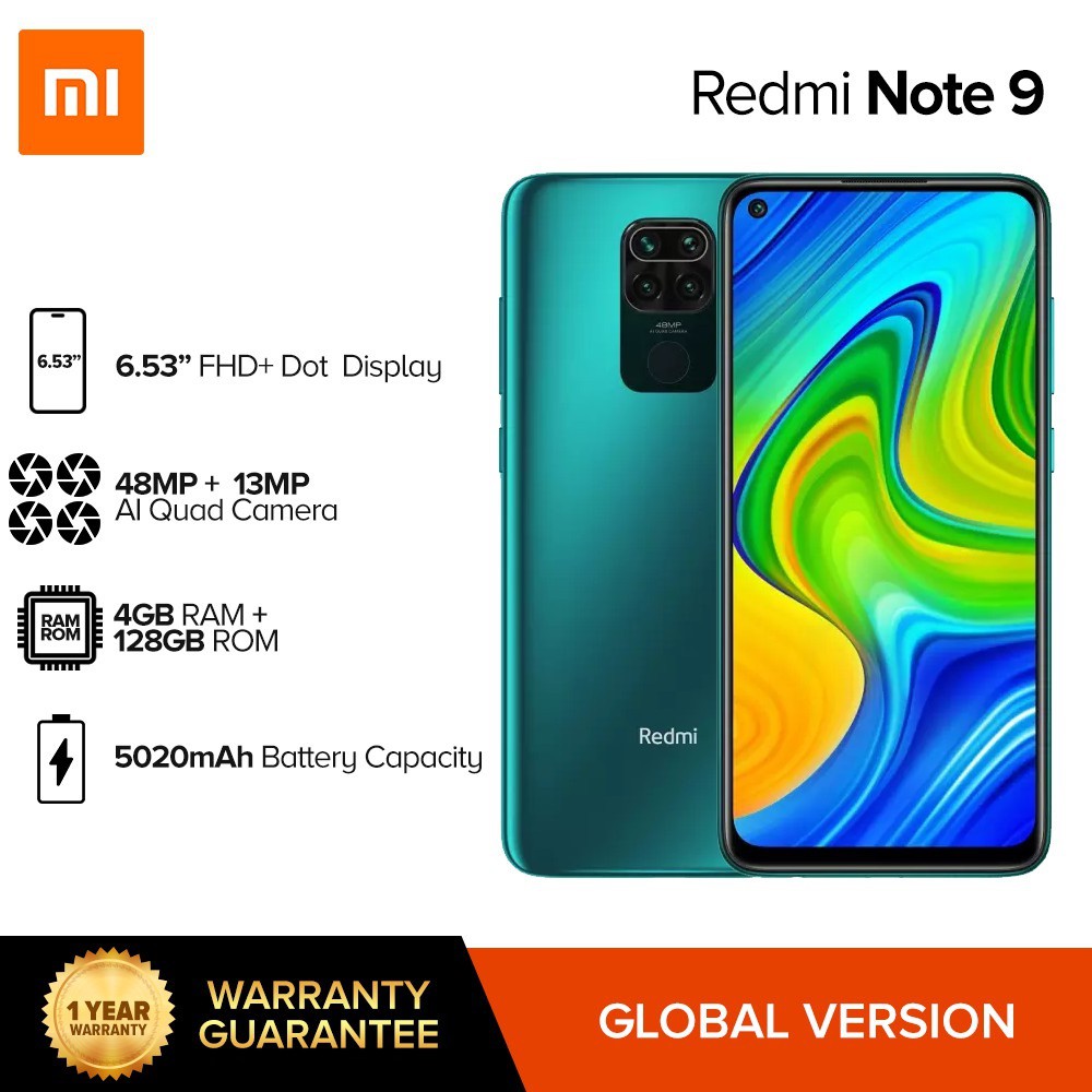 Xiaomi Redmi Note 9 (4GB+128GB) Global Version BRAND NEW SEALED ...