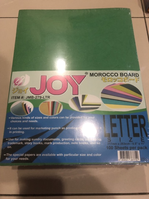 Morocco board or paper binding cover short/A4/long per ream | Shopee ...