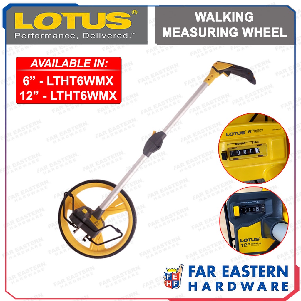 LOTUS Walking Measuring Wheel 6" | 12" LTHT | Shopee Philippines