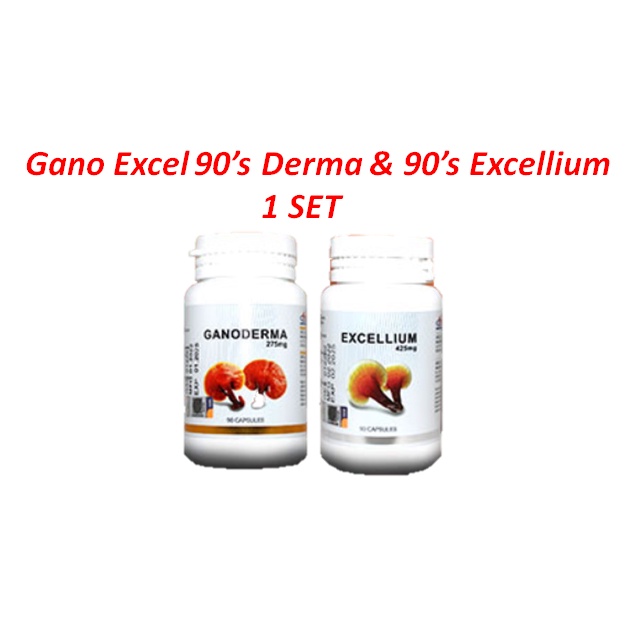 Gano Excel 1 X 90's Derma + 1 X 90's Excellium 1 SET ( ganoderma ...