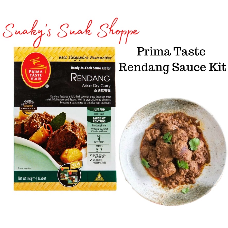 Prima Taste Rendang Sauce Kit 360g (Singapore) | Shopee Philippines