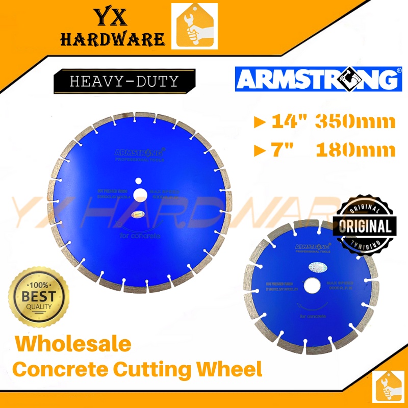 Armstrong Concrete Diamond Cutting Cutter Wheel 7" , 14" Cutter Disc ...