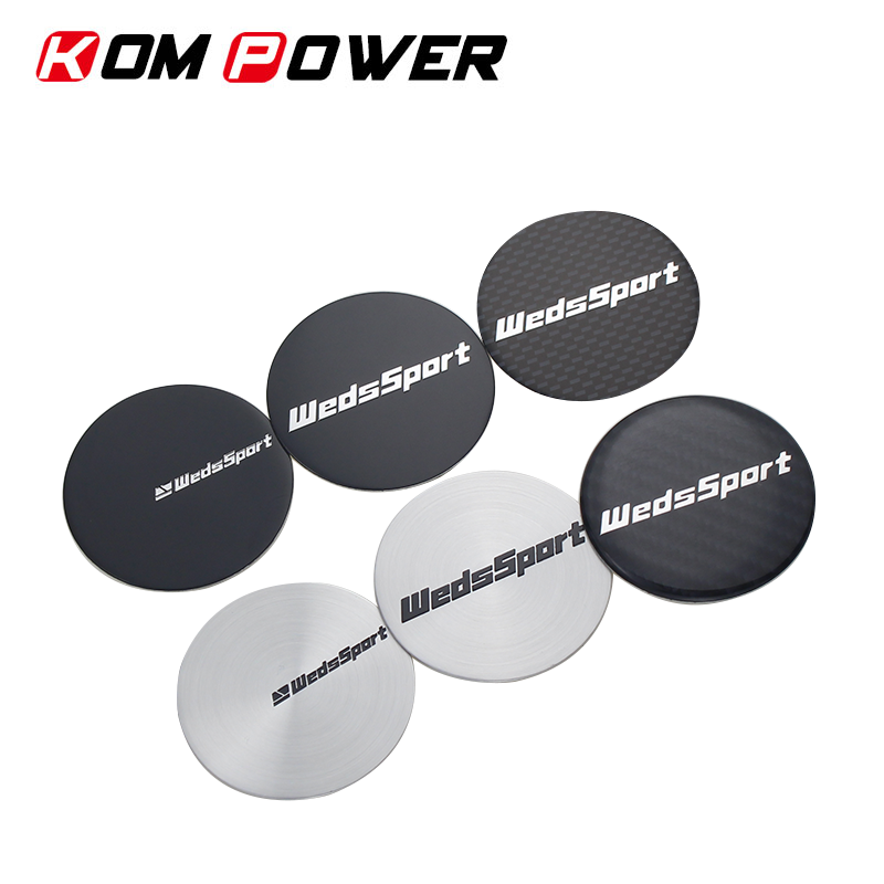 4PCS 45MM / 1.77 inch Diameter WEDSSPORT Logo Wheel Center Cap Sticker ...