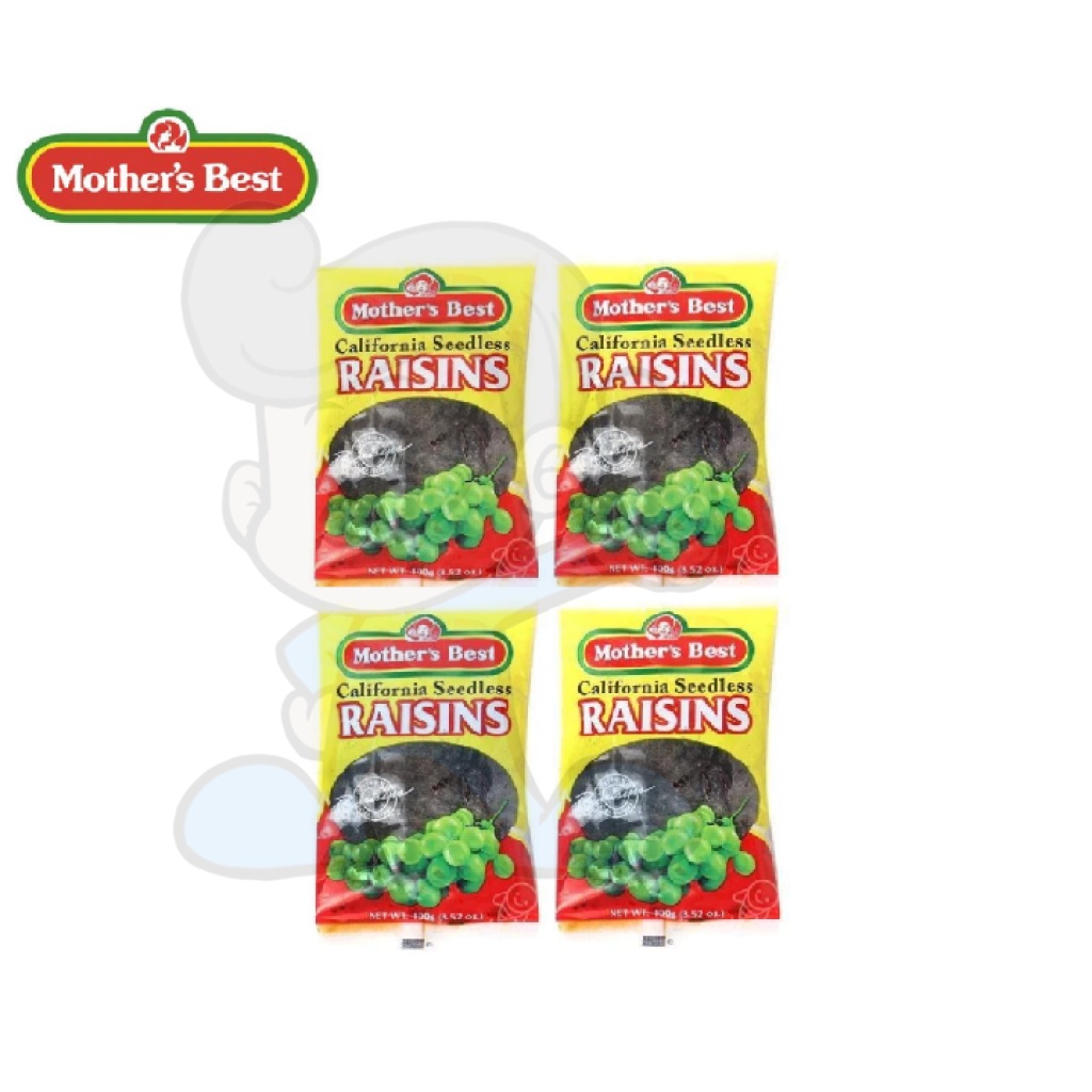 Mother's Best California Seedless Raisins (4 x 100 g) | Shopee Philippines
