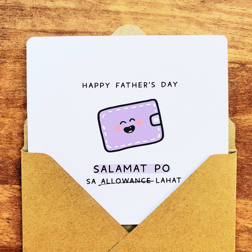 TAGALOG Funny Father's Day Card for Father Papa Daddy Dad Tatay ...