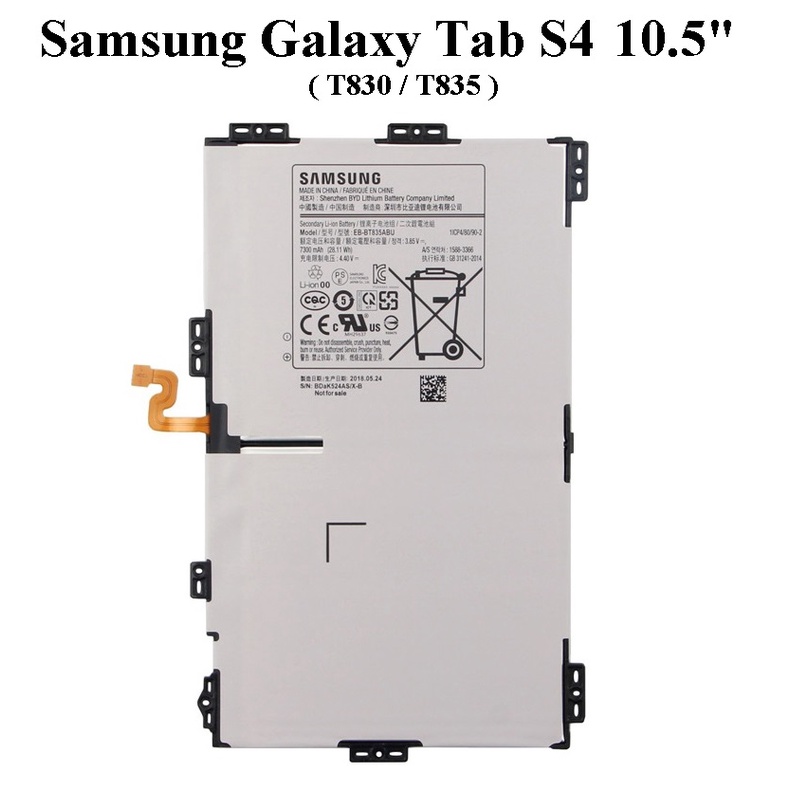 Samsung Galaxy Tab S4 10.5" ( SM-T830 / SM-T835 / T830 / T835 ) Battery ...