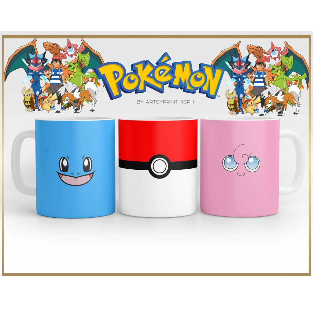 ARTSY PRINTING - POKEMON MUG (Pikachu, Jigglypuff and more) | Shopee ...