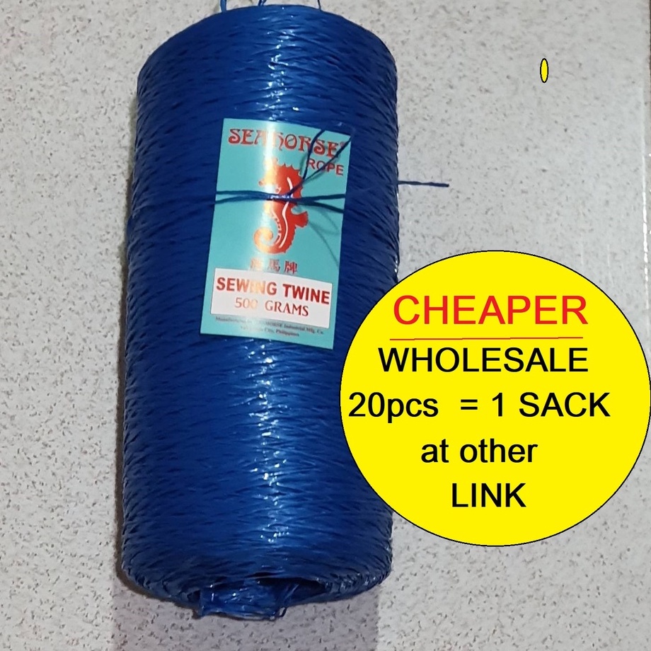 Sewing Twine Vegetable String Blue Pambalag 500grams | Shopee Philippines