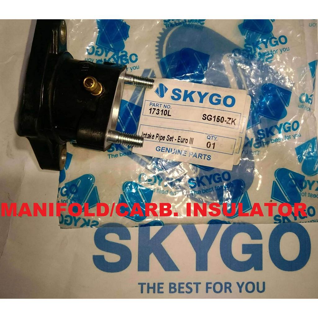 SKYGO EURO 3 INTAKE PIPE SET/MANIFOLD/CARB. INSULATOR | Shopee Philippines