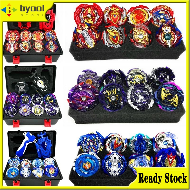 Byool store 8pcs Gyro Burst Beyblade Set With Launcher Portable Storage ...