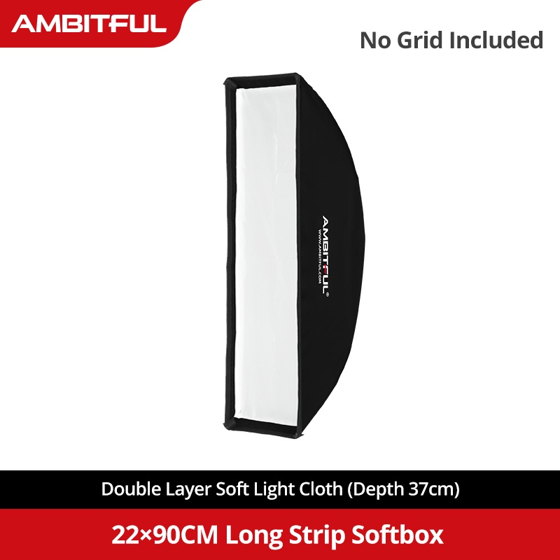 AMBITFUL 60x90cm 22x90cm 30x120cm 35x160cm 95cm Rectangular Octagonal Honeycomb Grid Softbox for ...