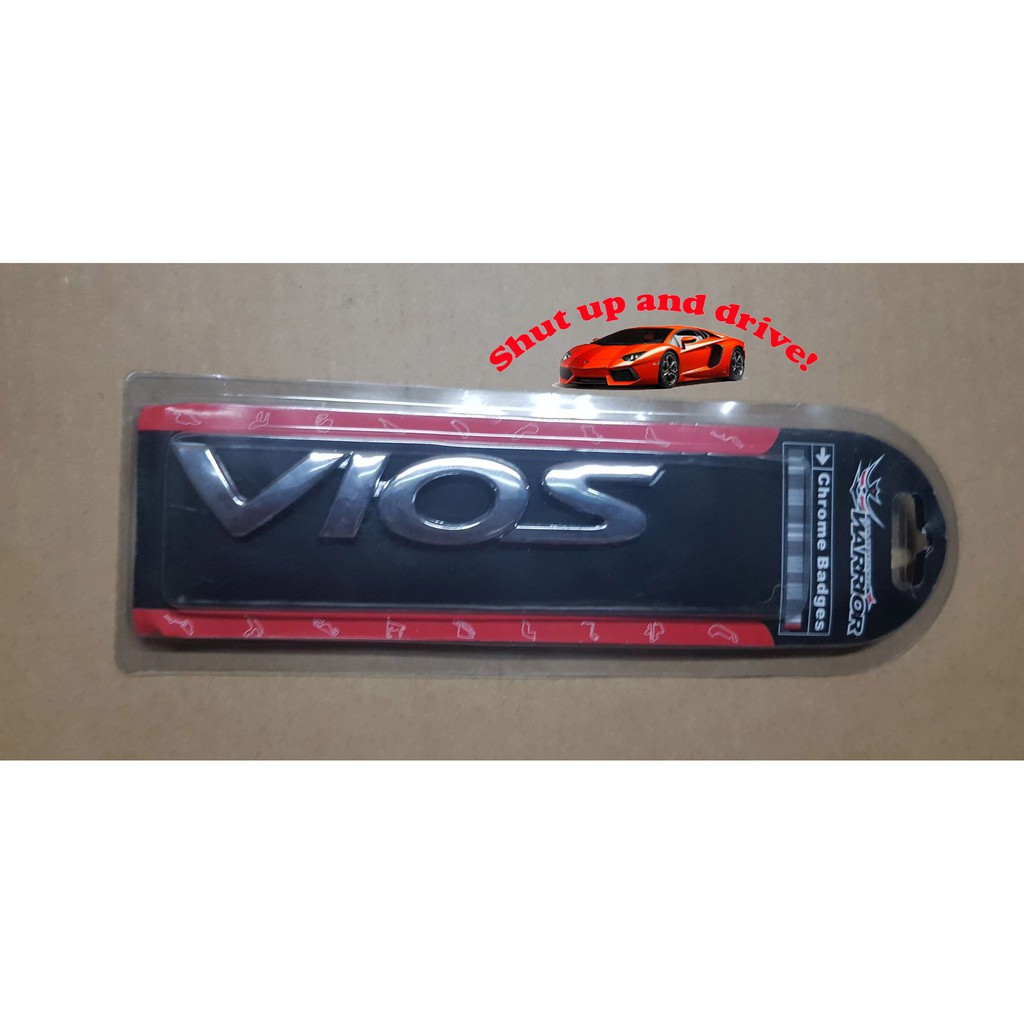 Vios Emblem Badge (Universal) | Shopee Philippines