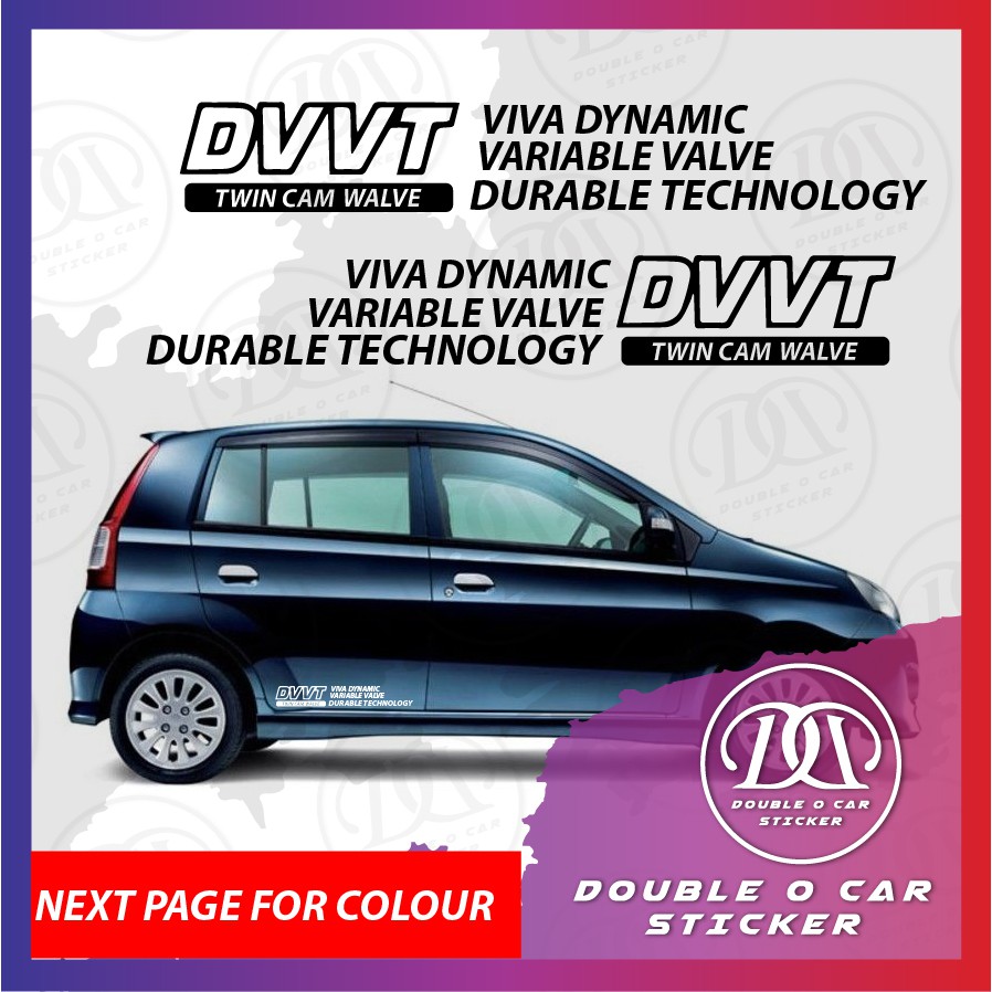 VIVA DVVT SIDE SKIRT CAR STICKER KI00041 | Shopee Philippines