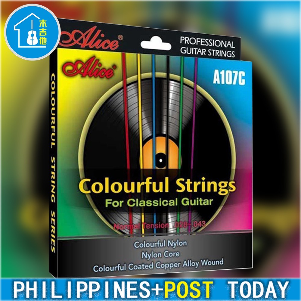 Alice A107C Classic Guitar Strings Colourful Nylon Strings For ...