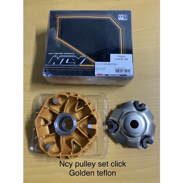 NCY PULLEY SET CLICK 125 / 150 golden teflon NY213 | Shopee Philippines