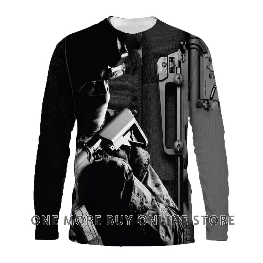 ABSTRACT LONG SLEEVES SHIRT Full Sublimation 3D Print T-shirt Summer ...