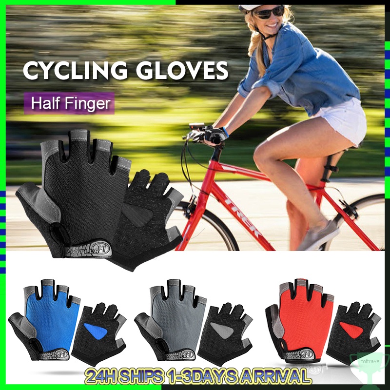 Bicycle Half Finger Gloves Cycling Gloves Motorcycle Gloves Breathable ...
