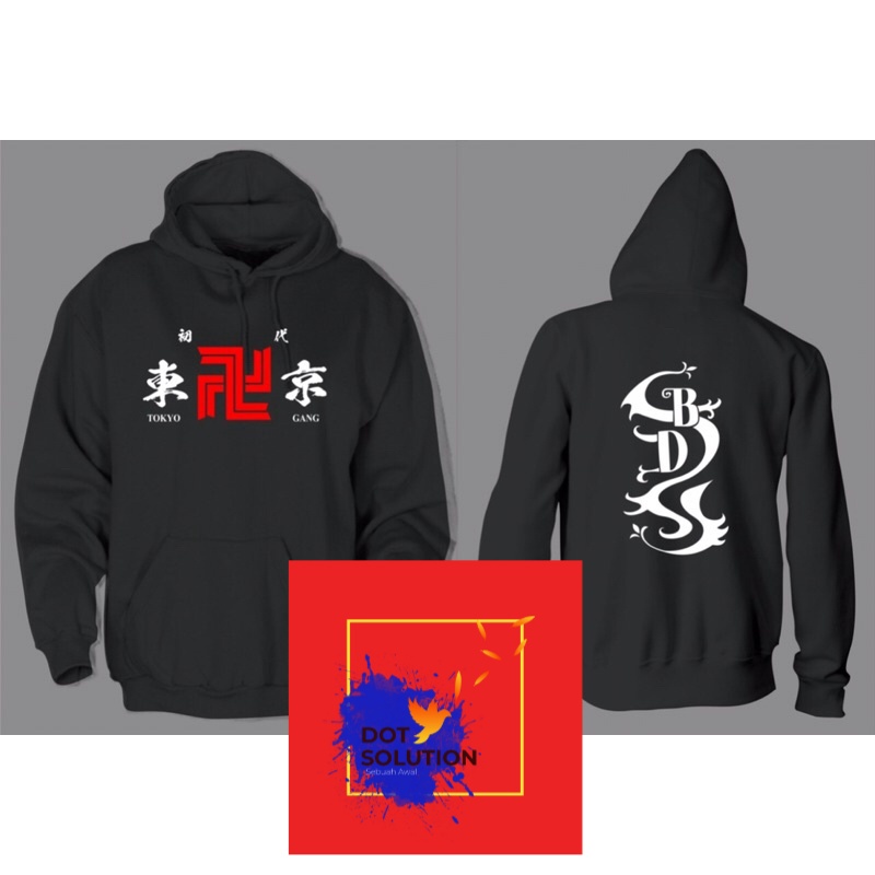 Tokyo Revengers Anime Distro Zipper Hoodie Jacket Tokyo Manji Toman ...