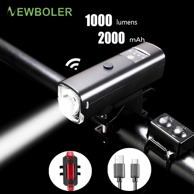 Newboler Waterproof Bicycle Light 1000 Lumens Highlight Bike Headlight Designed With Smart ...