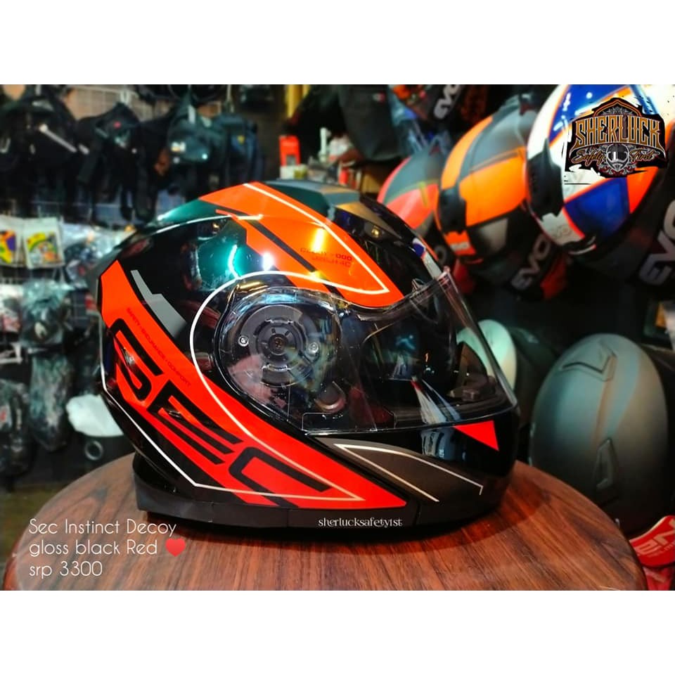 SEC Helmet Modular Dual Visor Instinct Decoy | Shopee Philippines