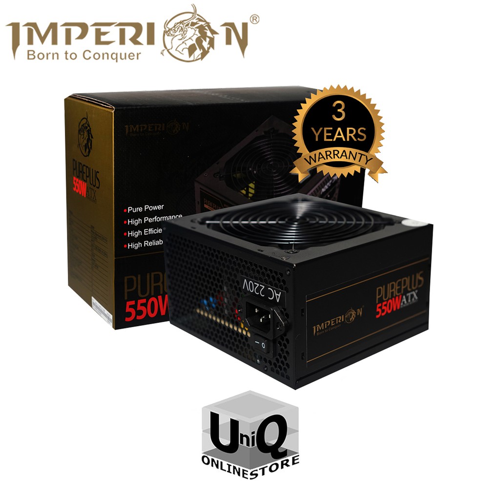 Imperion PurePlus 550W Bronze (PS-PB55) Pure Power 80+ Compliant Power ...