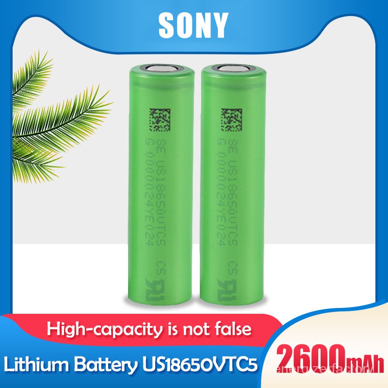 SONY 18650 VTC5 3.7V 2600mAh 30A US18650 discharge lithium rechargeable ...