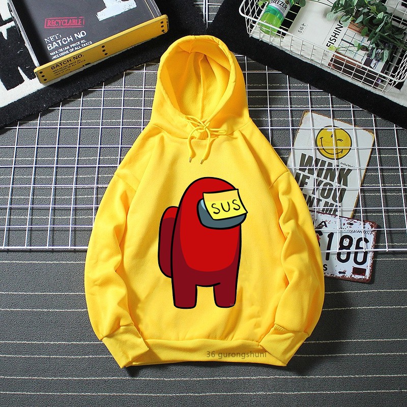 Among us blue characters cartoon game print boys hoodies cute winter ...