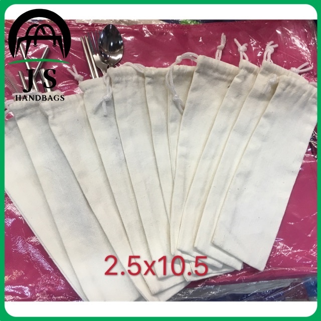 1pc Canvas String Pouch Katsa Plain Canvas Bag Katsa Bag Eco bag 2.5x10 ...