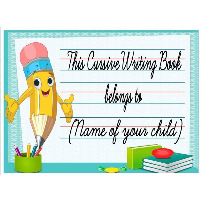 Cursive Wrting ( 50 PAGES: BACK TO BACK FREE BOOKBIND) | Shopee Philippines