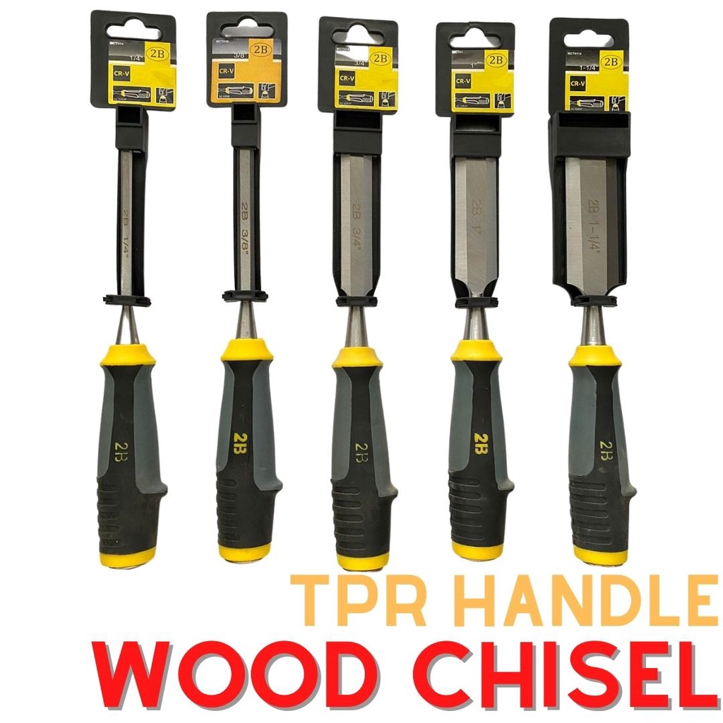 2B WOOD CHISEL/PAET with TPR HANDLE CR-V | Shopee Philippines