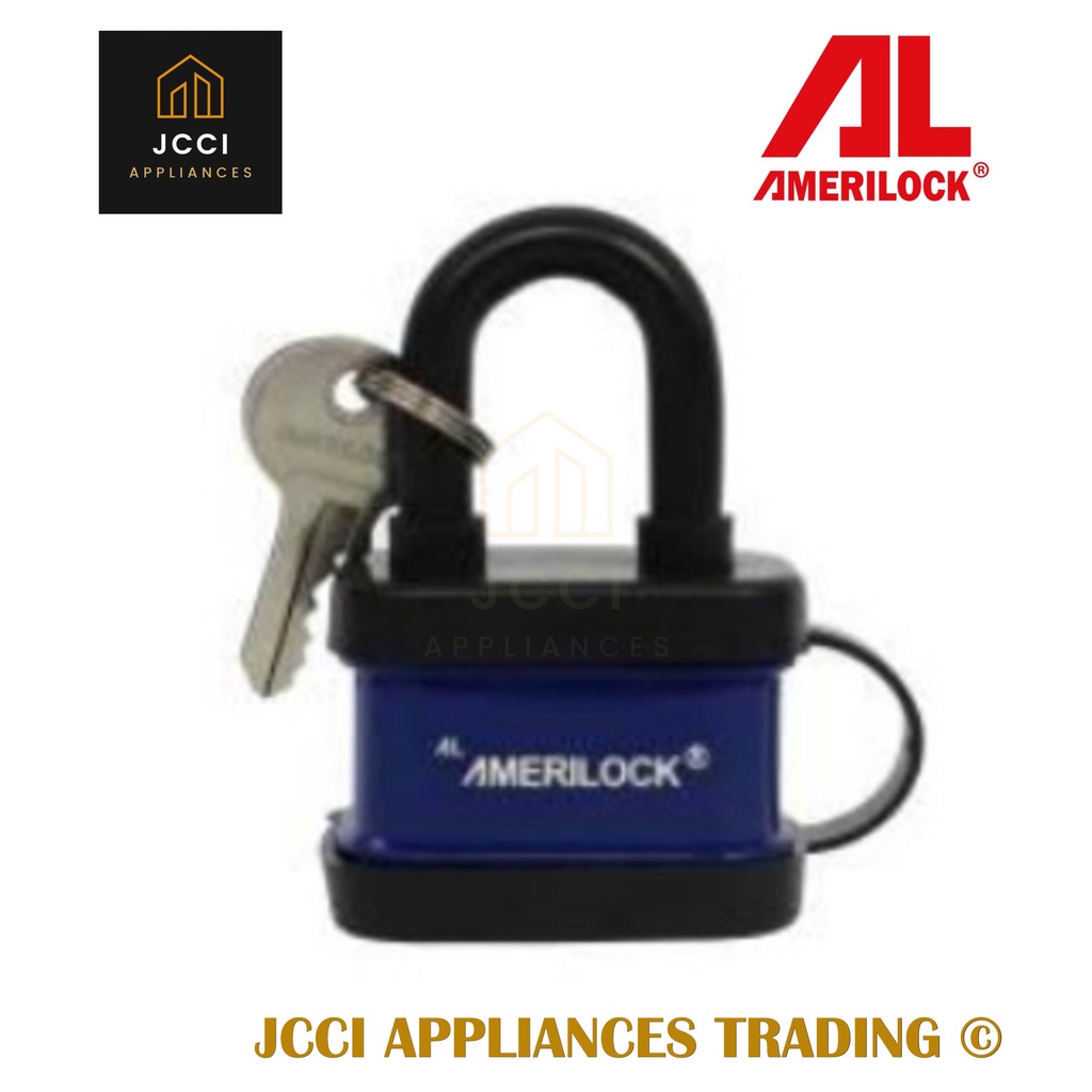 AMERILOCK AL-511 Weatherproof Rustproof Laminated Padlock for Gate 40mm ...