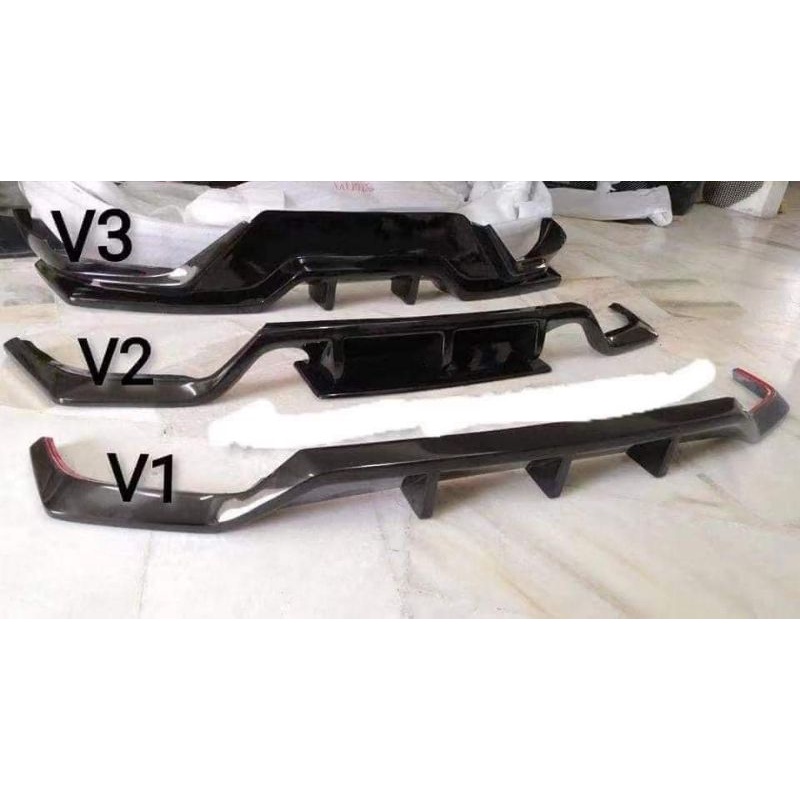 PERODUA MYVI GEN3 REAR DIFFUSER V1,V2,V3 | Shopee Philippines