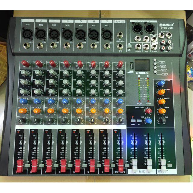 YAMAHA 8 CHANNEL CT-80S Professional Audio Turbal Mixing Powerwith MP3 ...