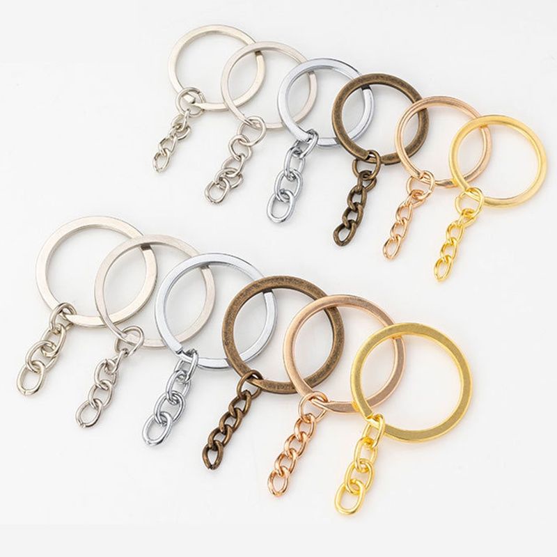 Flat Keychain with Split Chain Jumprings | Shopee Philippines