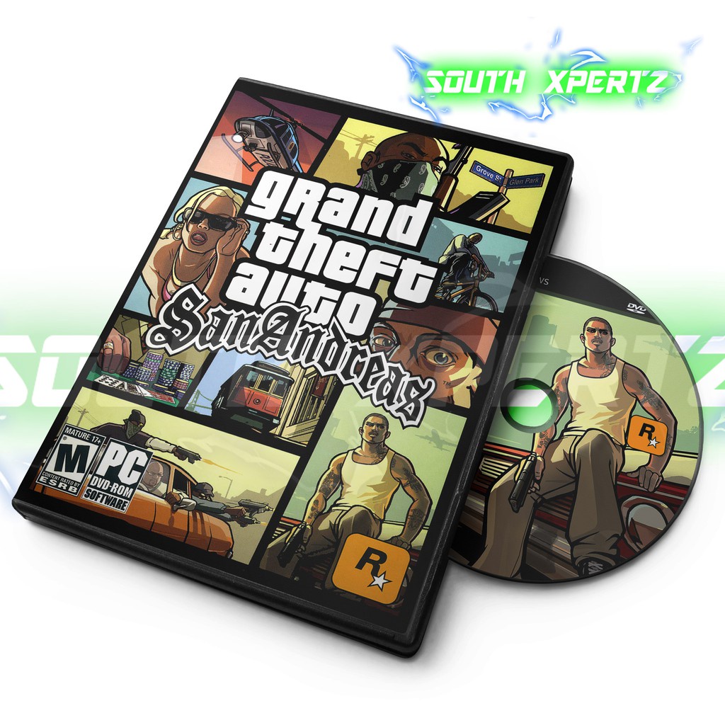 Gta San Adreas Grand Theft Auto San Andreas Pc Game Dvd Game Installer ...