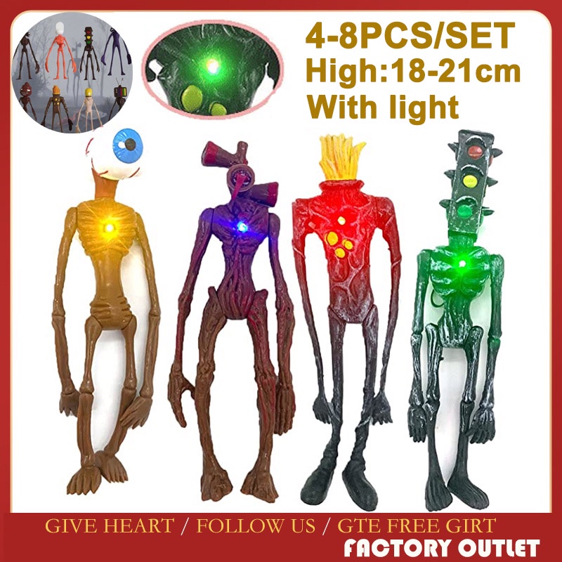 【PH STOCK】4-8pcs Siren Head Action Figure Toy Monster Toy Kids Gift ...