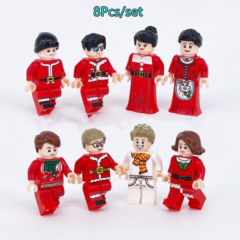 8Pcs/set Minifigures Christmas Gift Wedding Doll Building Blocks Toys ...