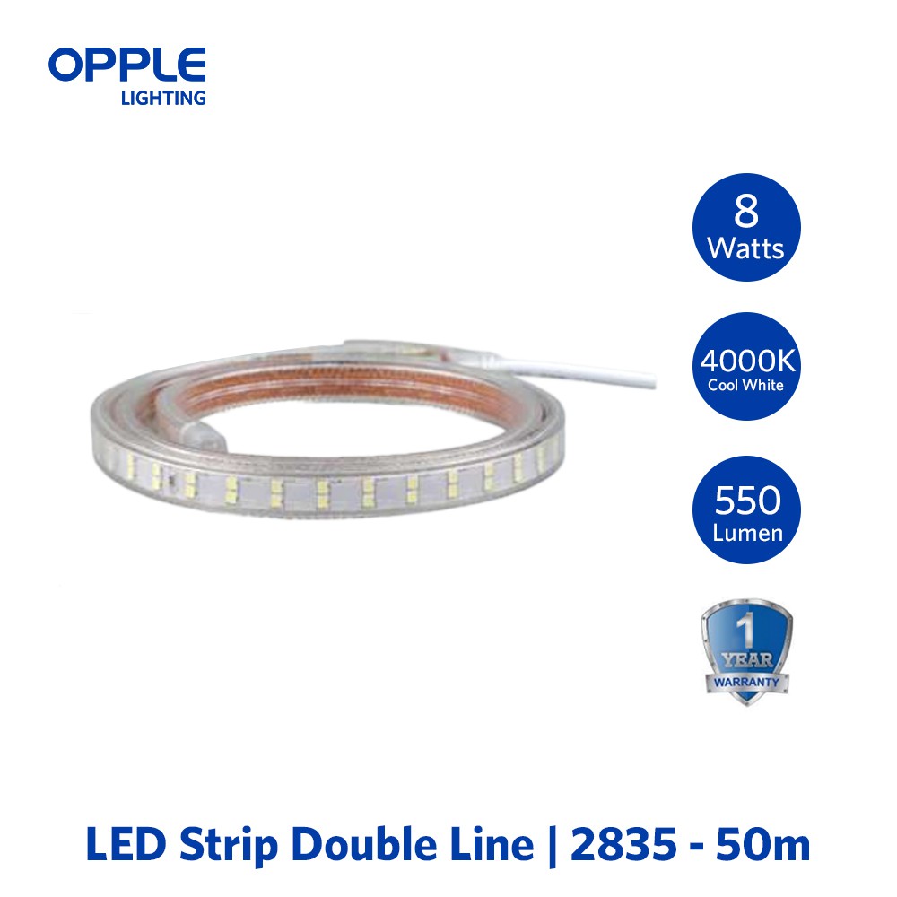 OPPLE LED Strip 8watts Double Line 4000K/Red/Blue | Shopee Philippines