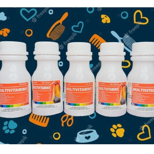[VET SUPPORT II] 5 BOTTLES MULTIVITAMINS VITAMIN B12 FOR GAMEFOWL ...