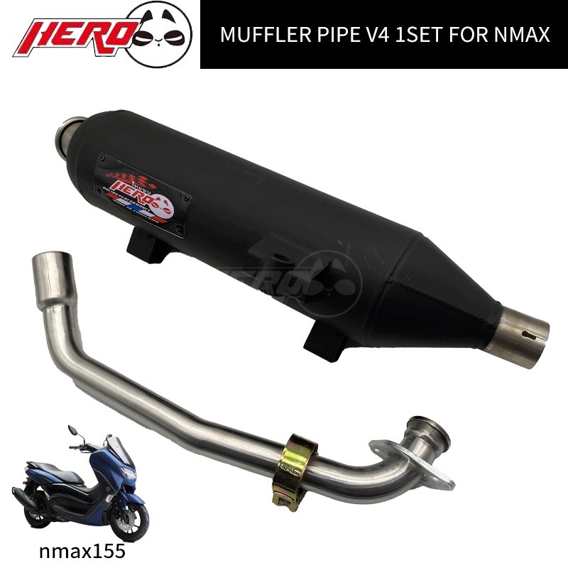 Nmax v1 Muffler Pipe V4 1set Racing Hero | Shopee Philippines