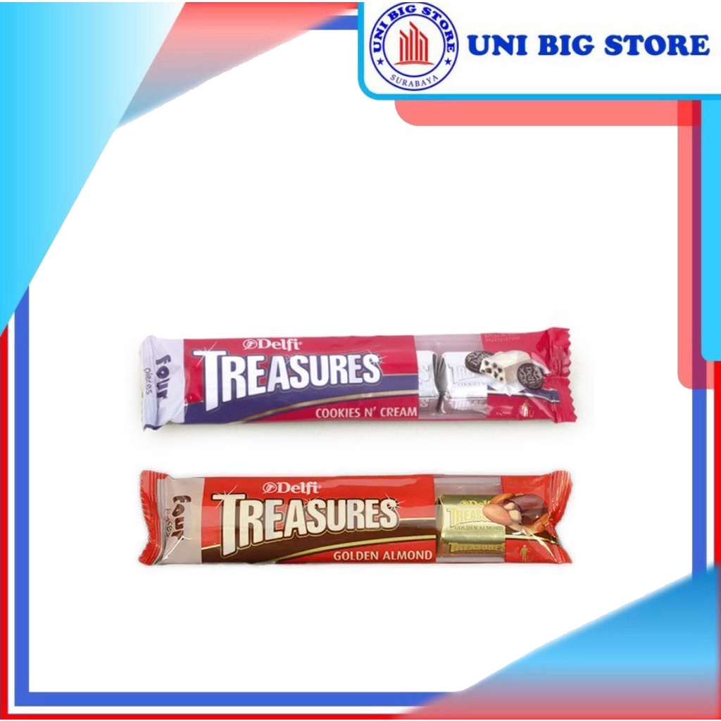 Delfi Treasures Treasure Chocolate Cookies & Cream - Golden Almond 36 ...