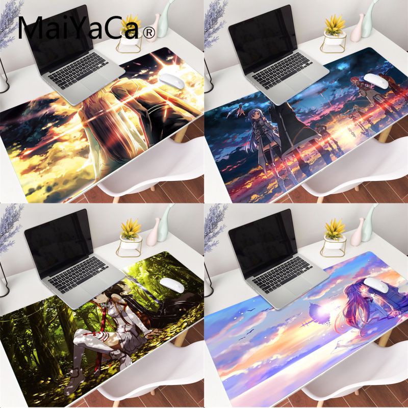 Anime Sword Art Online Keyboard Gamer Mouse pads Gaming Mouse Pad Large ...
