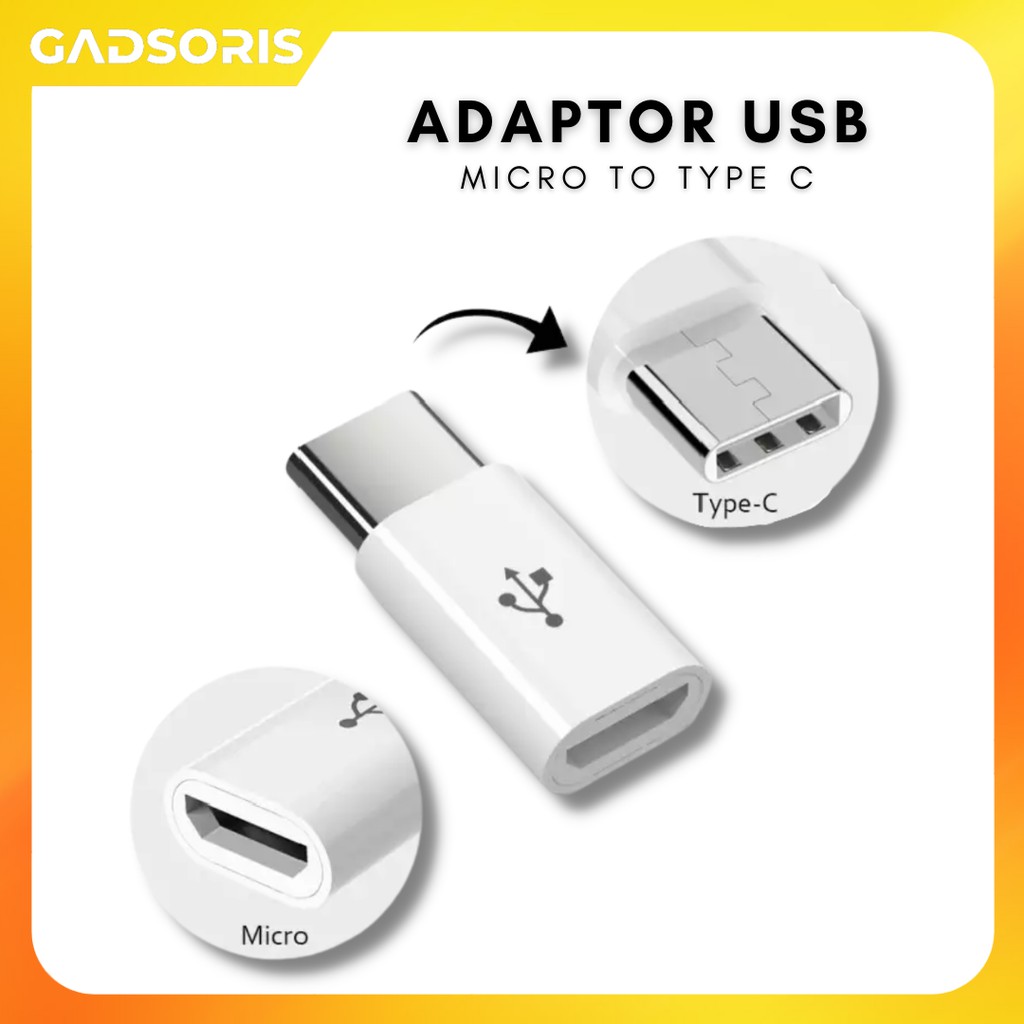 Micro USB to Type-C OTG Adapter | Shopee Philippines