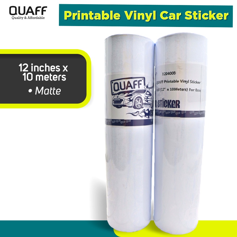 Printable Vinyl Car Sticker White 12inches x 10meters for ECO SOLVENT ...