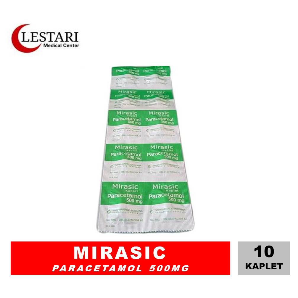 Mirasic [ Strip / 10 Tablets ] - Paracetamol 500mg | Shopee Philippines