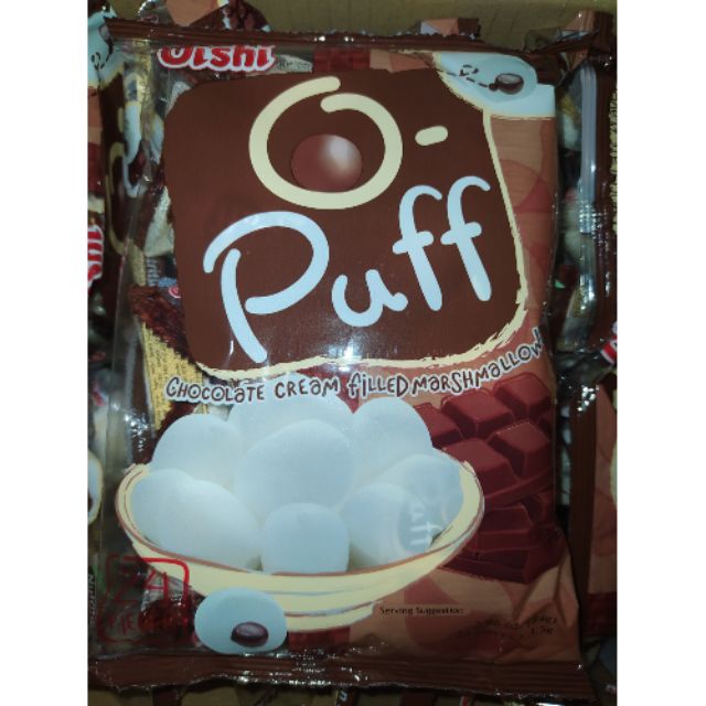O Puff Oishi Mango and Matcha Cream Filled Marshmallows 6pcs per pouch ...