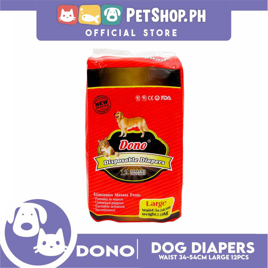 Dono Disposable Diapers Super Absorbent Large 12 pcs | Shopee Philippines