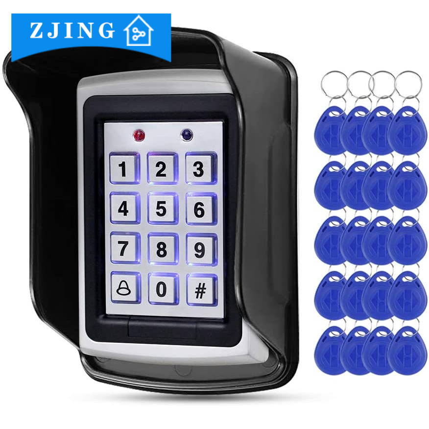 125KHz RFID Metal Access Control Keypad Standalone Access Controller EM Card Reader for Door ...