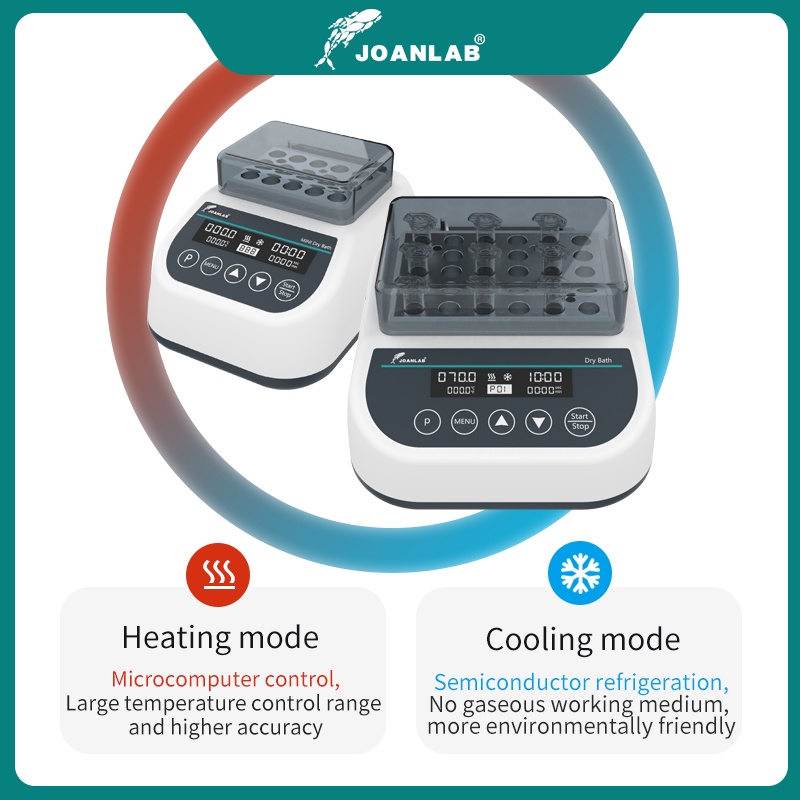 JOANLAB Store Mini Dry Bath Incubator Lab Constant Temperature Heater Incubation Shaker With ...