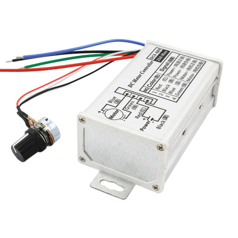 DC 9-60V PWM DC Motor Speed Controller Stepless 12V 24V 60V MAX 20A Pulse Width Modulator Motor ...